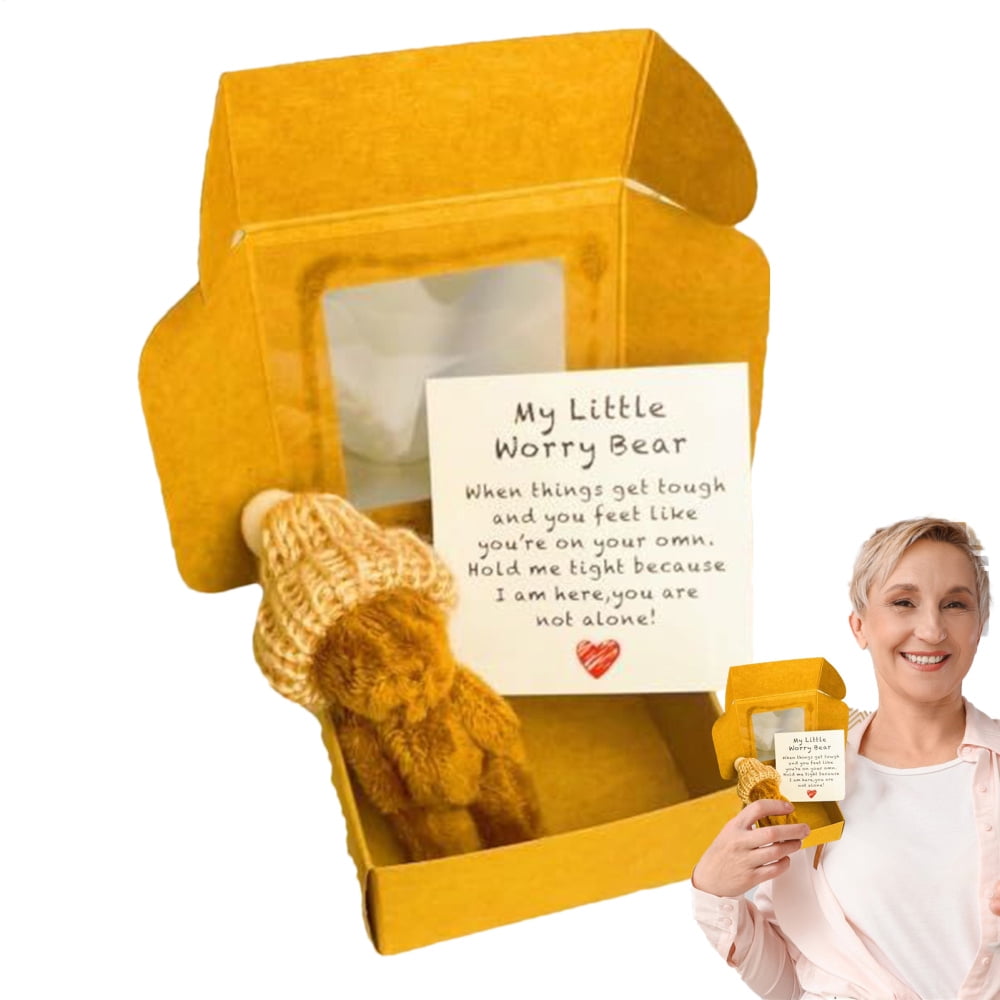 Mini Bears Bear Stuffed Animal in Box Handmade Little Animal Pocket Toy ...