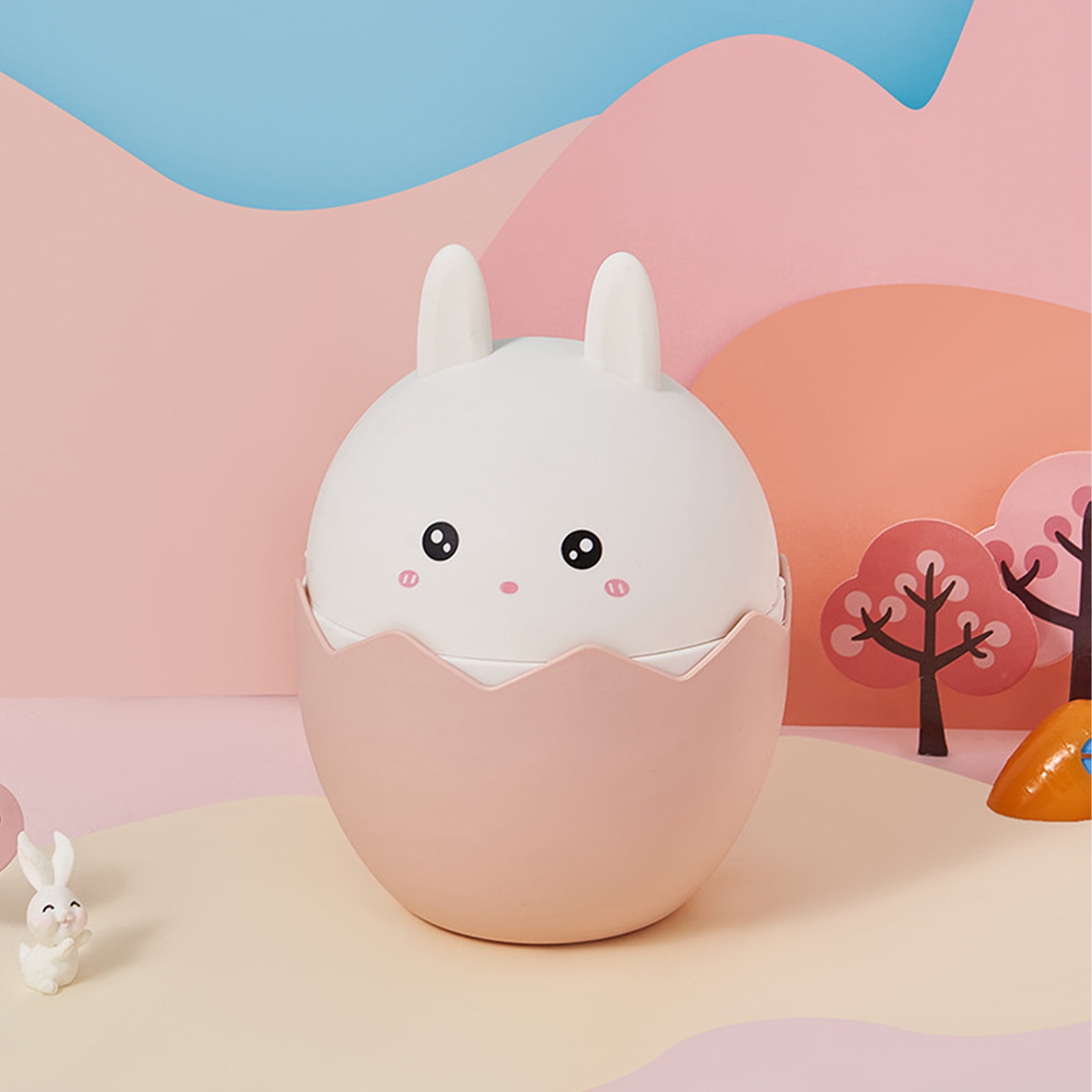 Mini Bedroom Wastebasket,Plastic Storage Bin,Cute Desk Organizer for ...