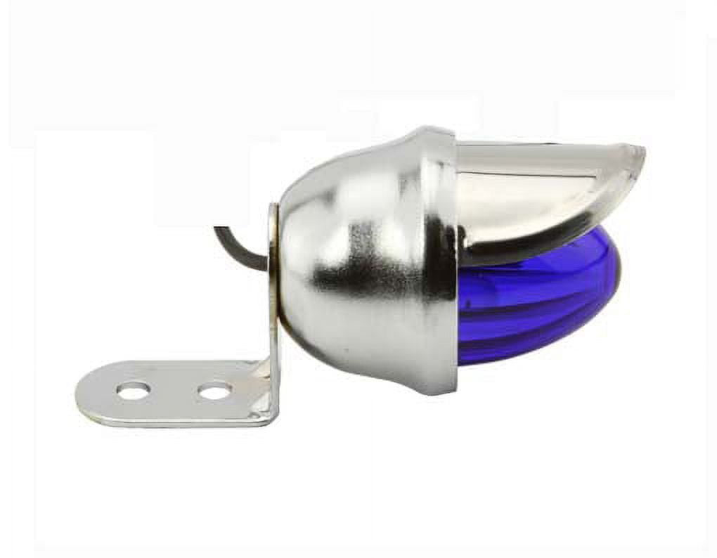 Mini Bee Light Chrome/Blue. Bike light, bicycle light, lowrider , beach ...