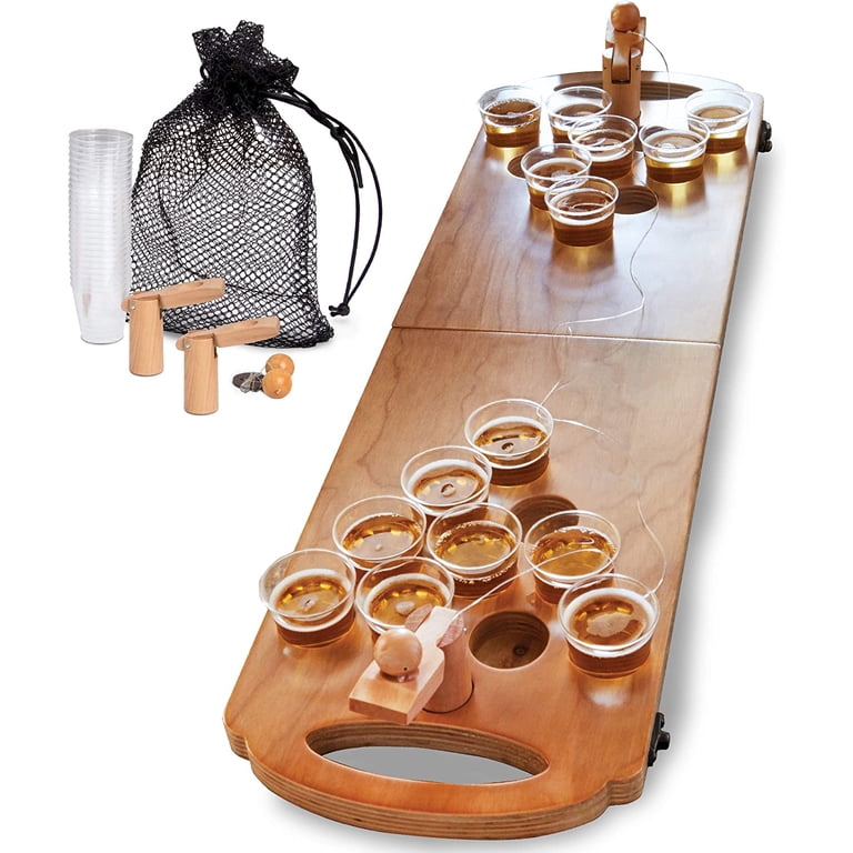 Mini Beer Pong Table Shotpong Cherry | New Party Highlight