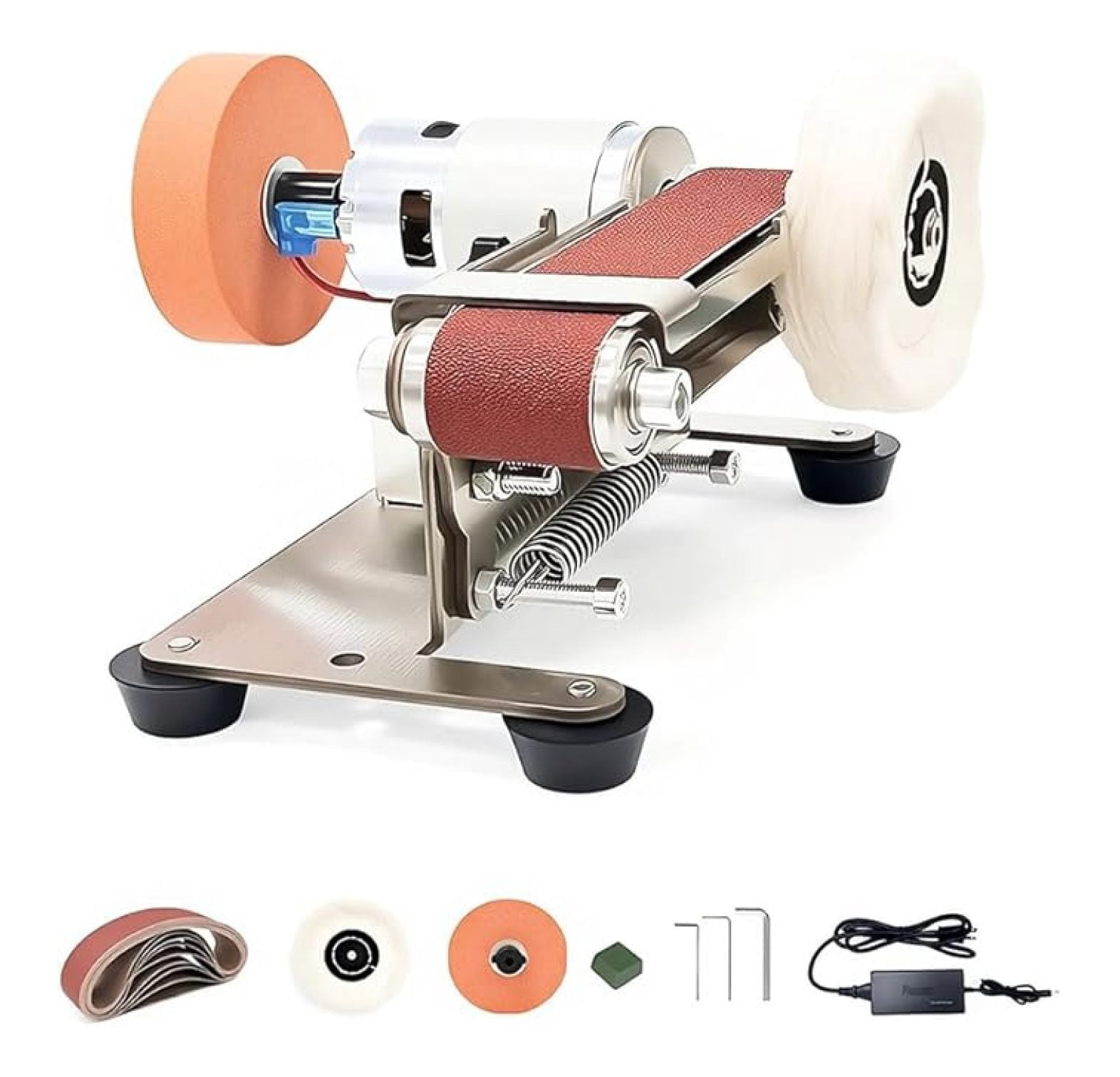 Mini Belt Sander 15° Knife Sharpener Electric Grinder, 7-Speed ...