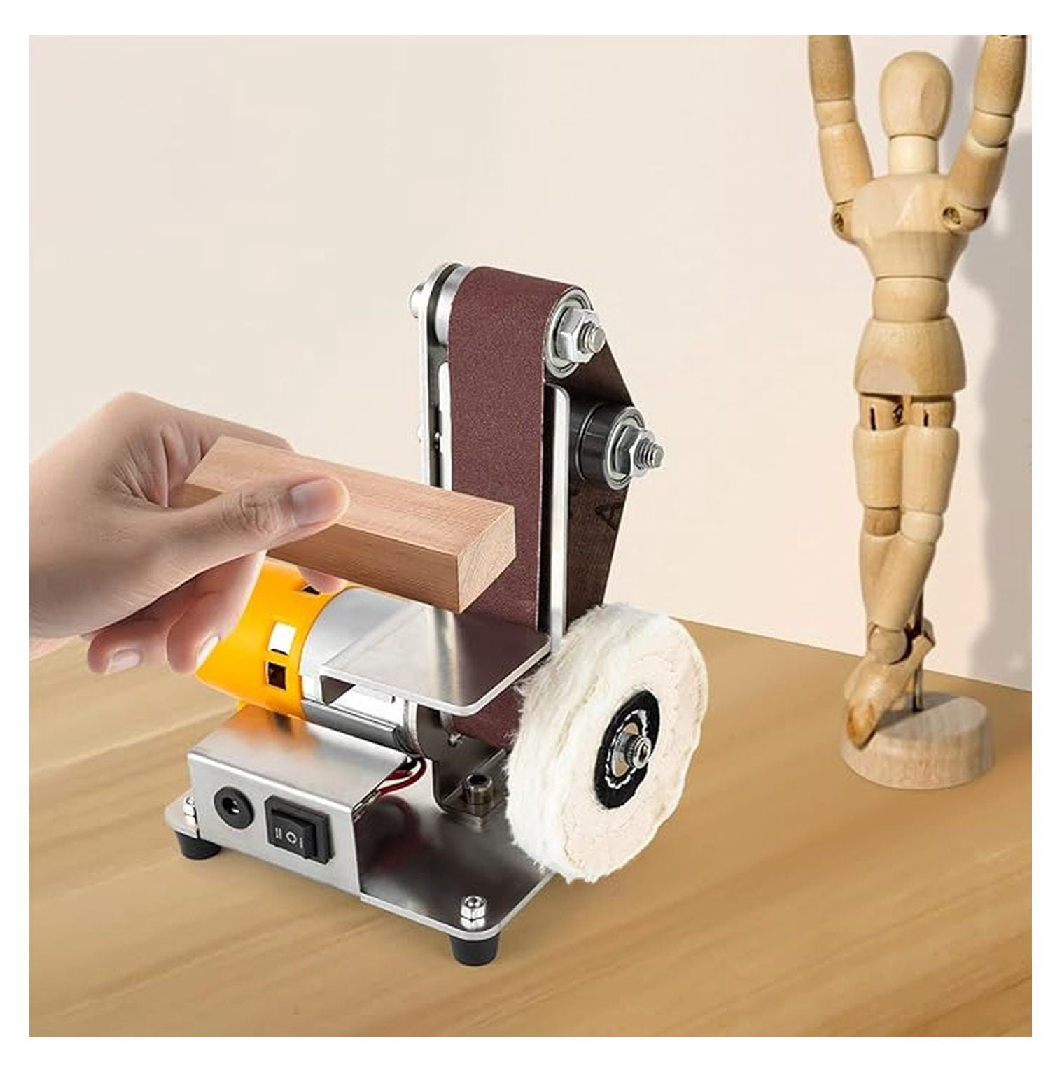 Mini Belt Sander - Electric Grinder Sanding Machine, 7 Adjustable Table ...