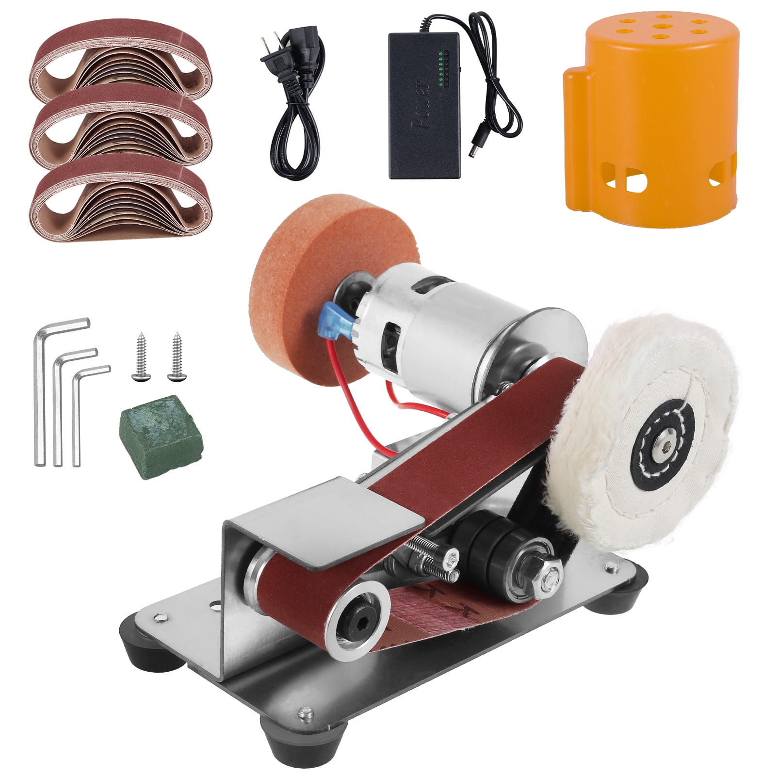 Mini Belt Sander Multifunctional Electric Belt Grinder 7 Adjustable ...