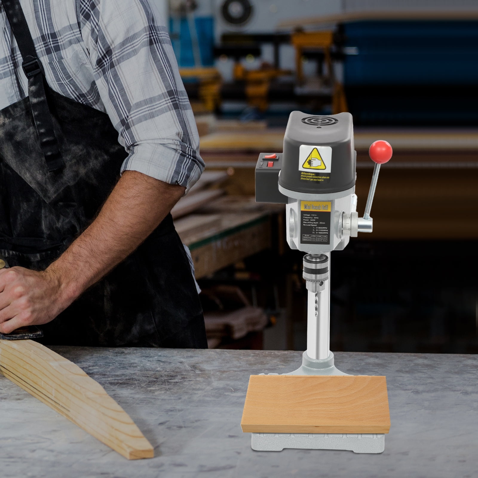 Mini Bench Drill Press, Corded Mini Table Drill, Portable Bench Drill ...