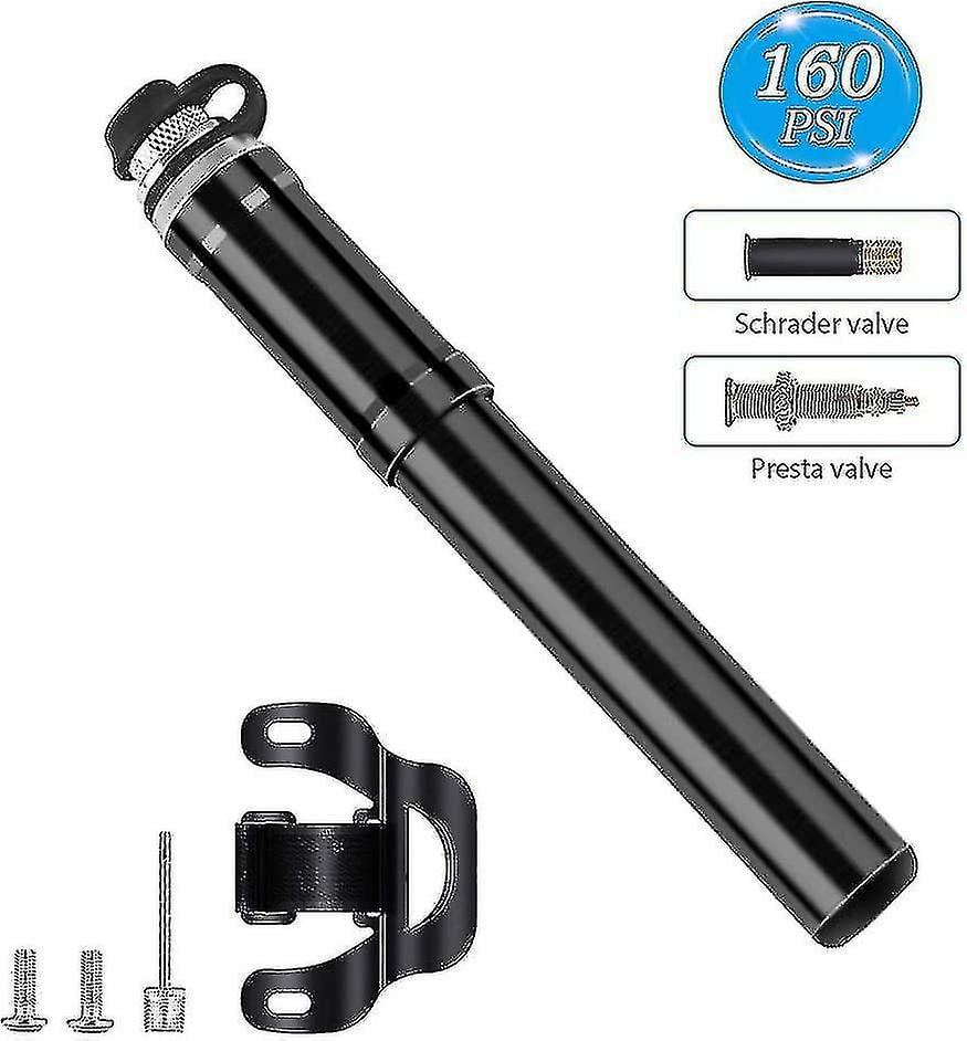 Mini Bicycle Pump, Portable Air Pump (160psi) Ball Pump High Pressure ...