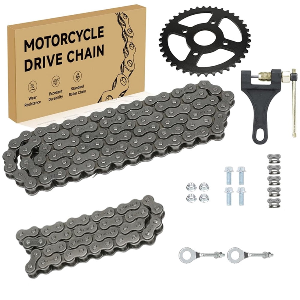 Mini Bike 420 Chain 420 Sprocket 40T 90 Links with 42 Links & Breaker Kit For Predator 212cc ...