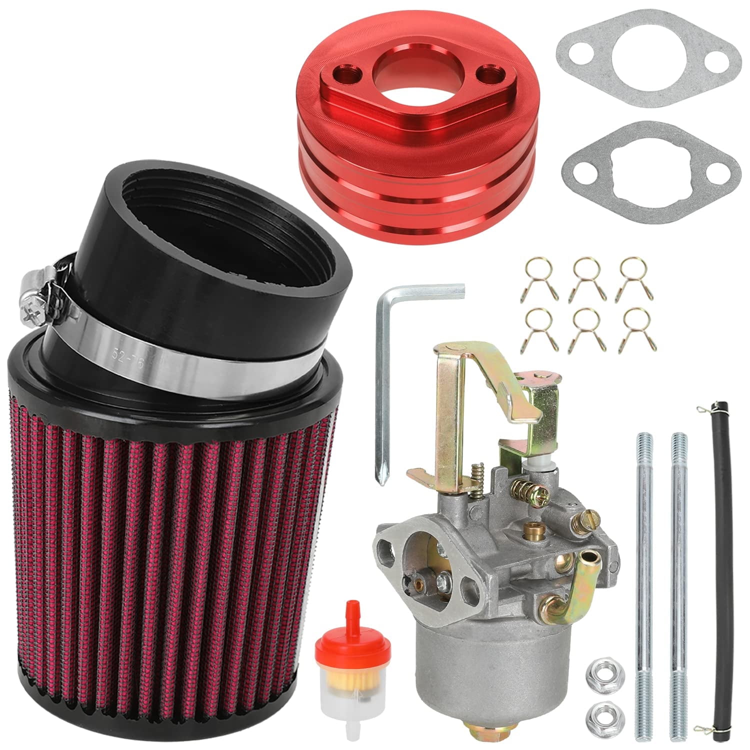 Mini Bike Carburetor Kit Compatible with Coleman CT100U CC100X Predator 79cc 98cc 100cc 3HP ...
