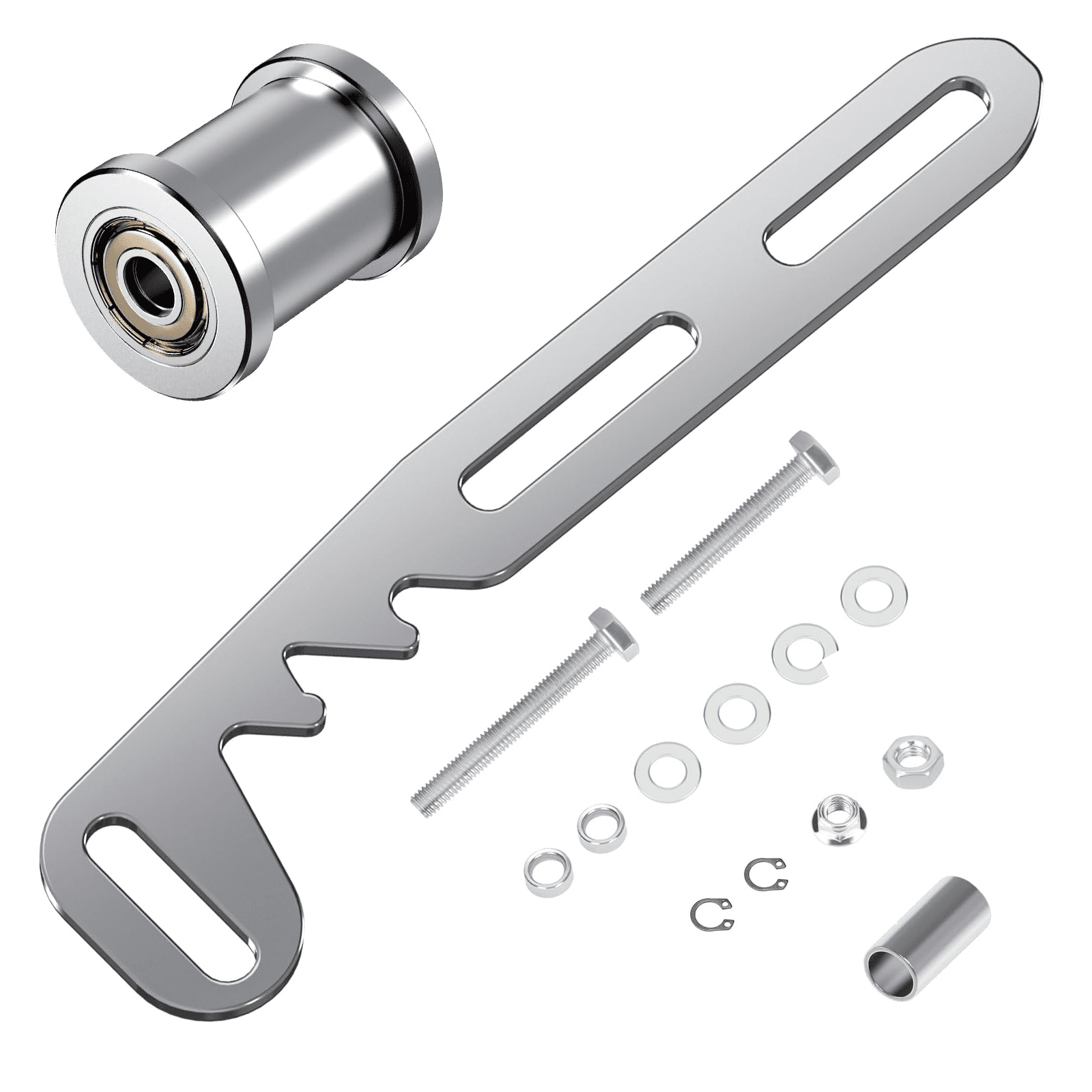 Mini Bike Chain Tensioner Adjuster Bracket with Roller Compatible with ...