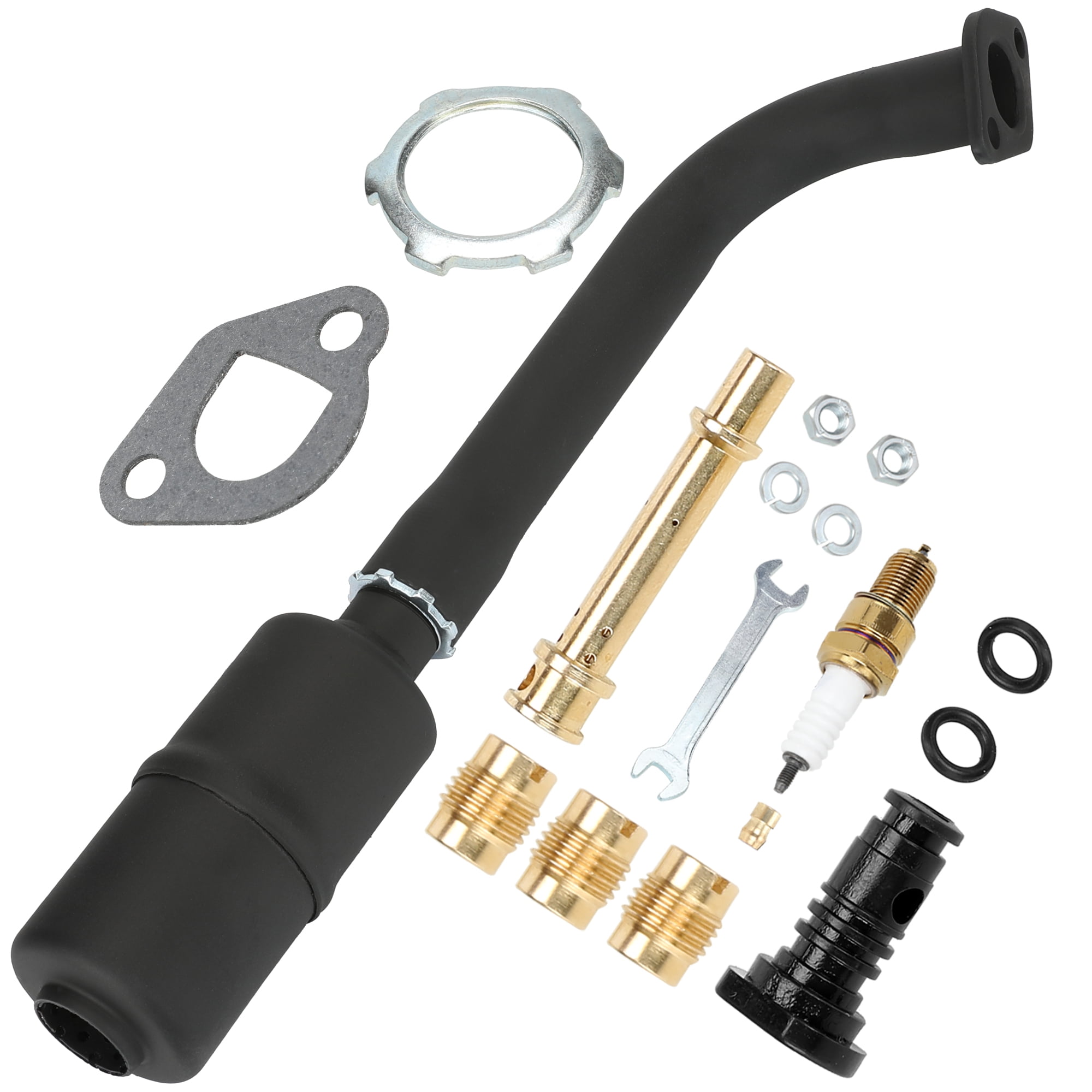 Mini Bike Exhaust Pipe Muffler Compatible with Predator 212cc 224cc ...