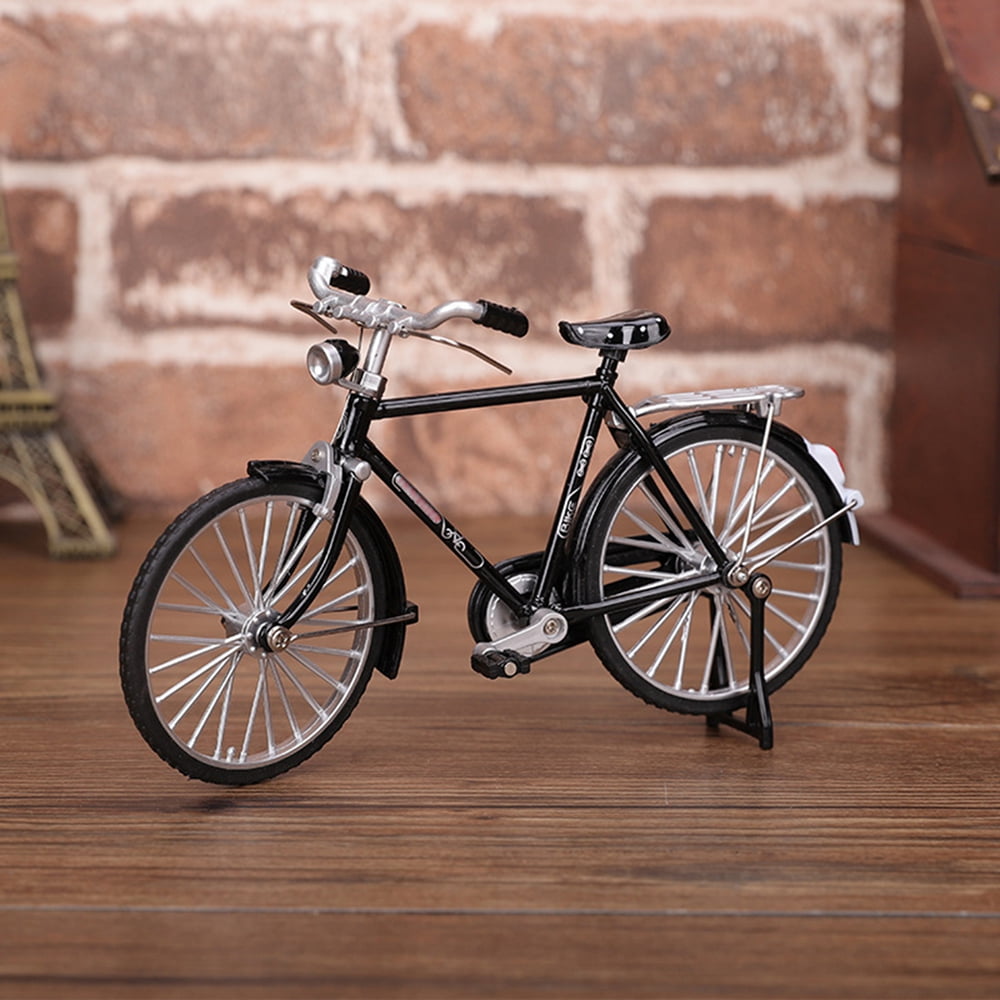 Mini Bike Model Alloy Retro Bicycle Model Collections Vintage Miniature ...
