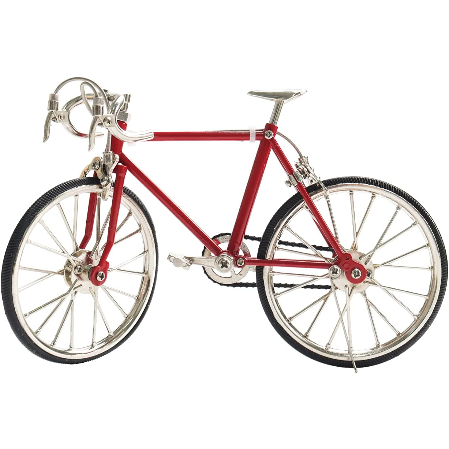 Mini Bike Model Miniature Racing Bicycle Figurine 1:10 Scale Small ...