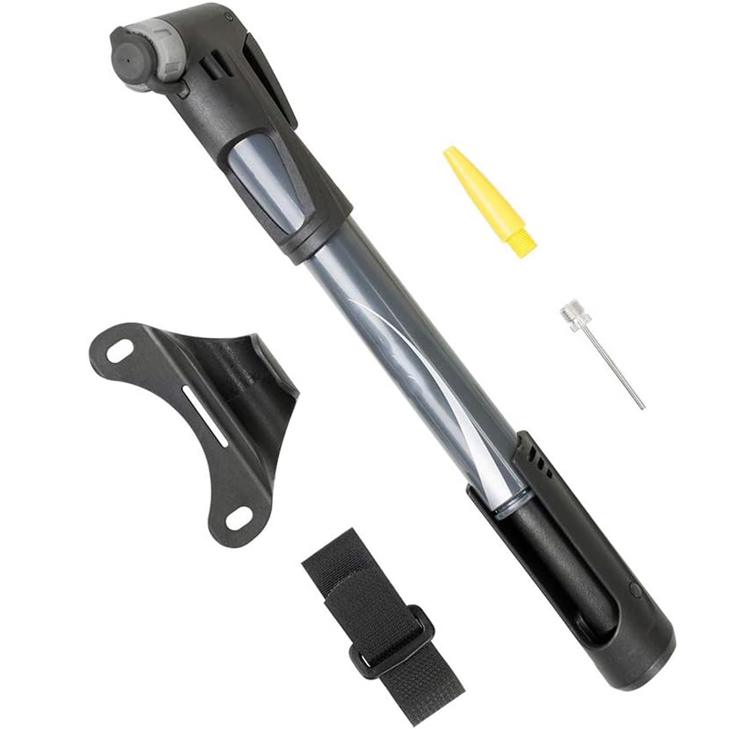 Mini Bike Pump Portable Frame Pump, Air Ball Pump Inflator with Ball ...