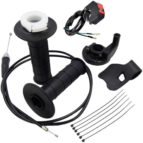 Mini Bike Throttle Assembly Throttle Cable Compatible with 50cc 90cc ...