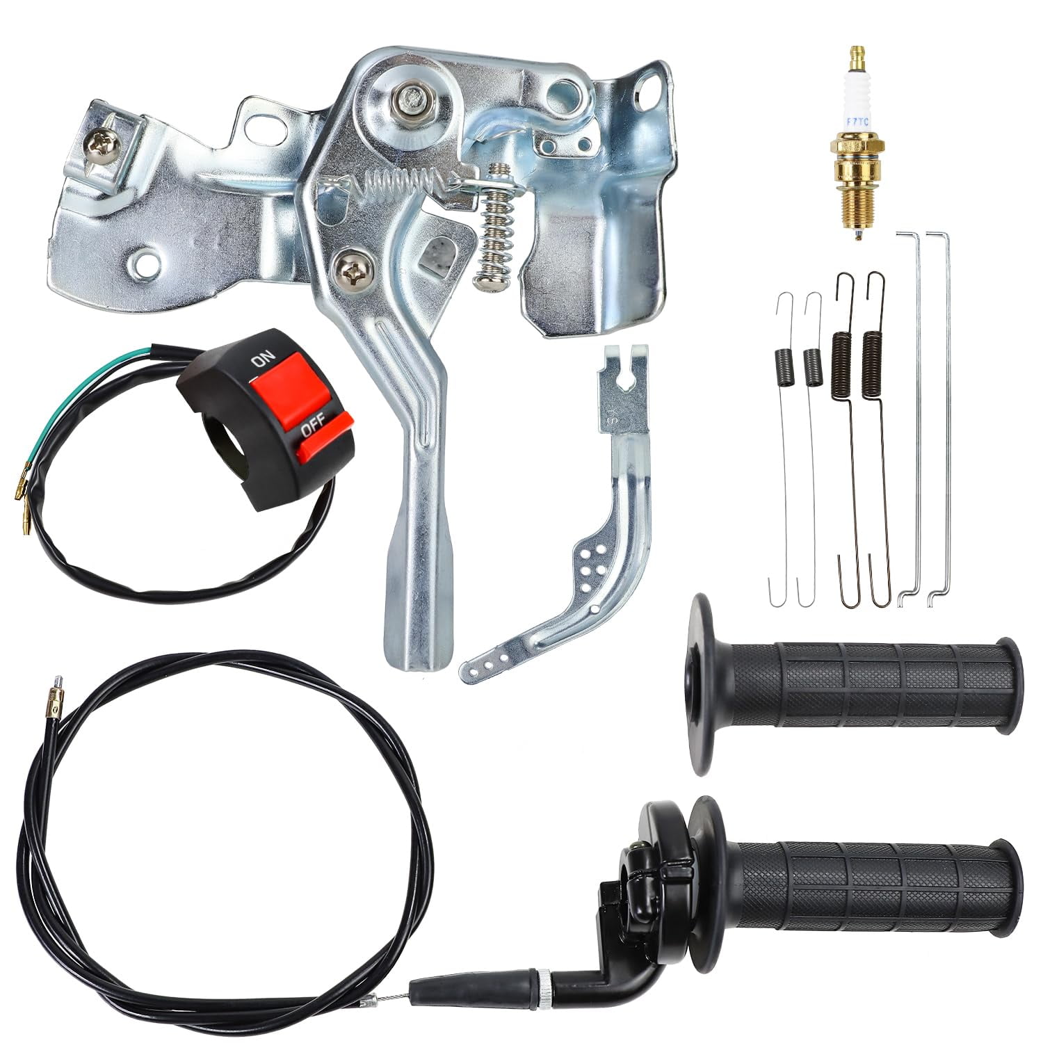 Mini Bike Throttle Control Assembly Throttle Linkage Kit fit for Predator 212cc 196cc Coleman ...