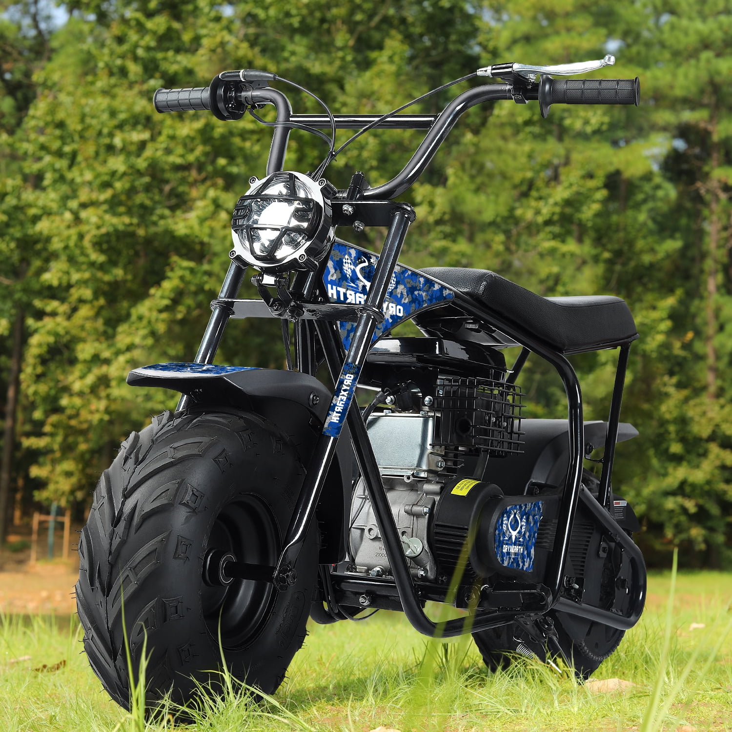 Oryxearth Gas Powered Mini Dirt Bike with Headlight, 105CC 4-Stroke Off-Road Motorcycle, Up to ...