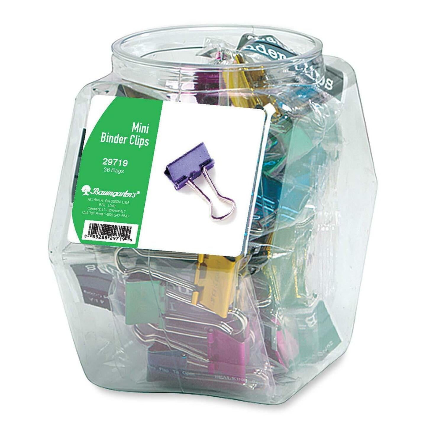 Colored Binder Clip Tub - Walmart.com