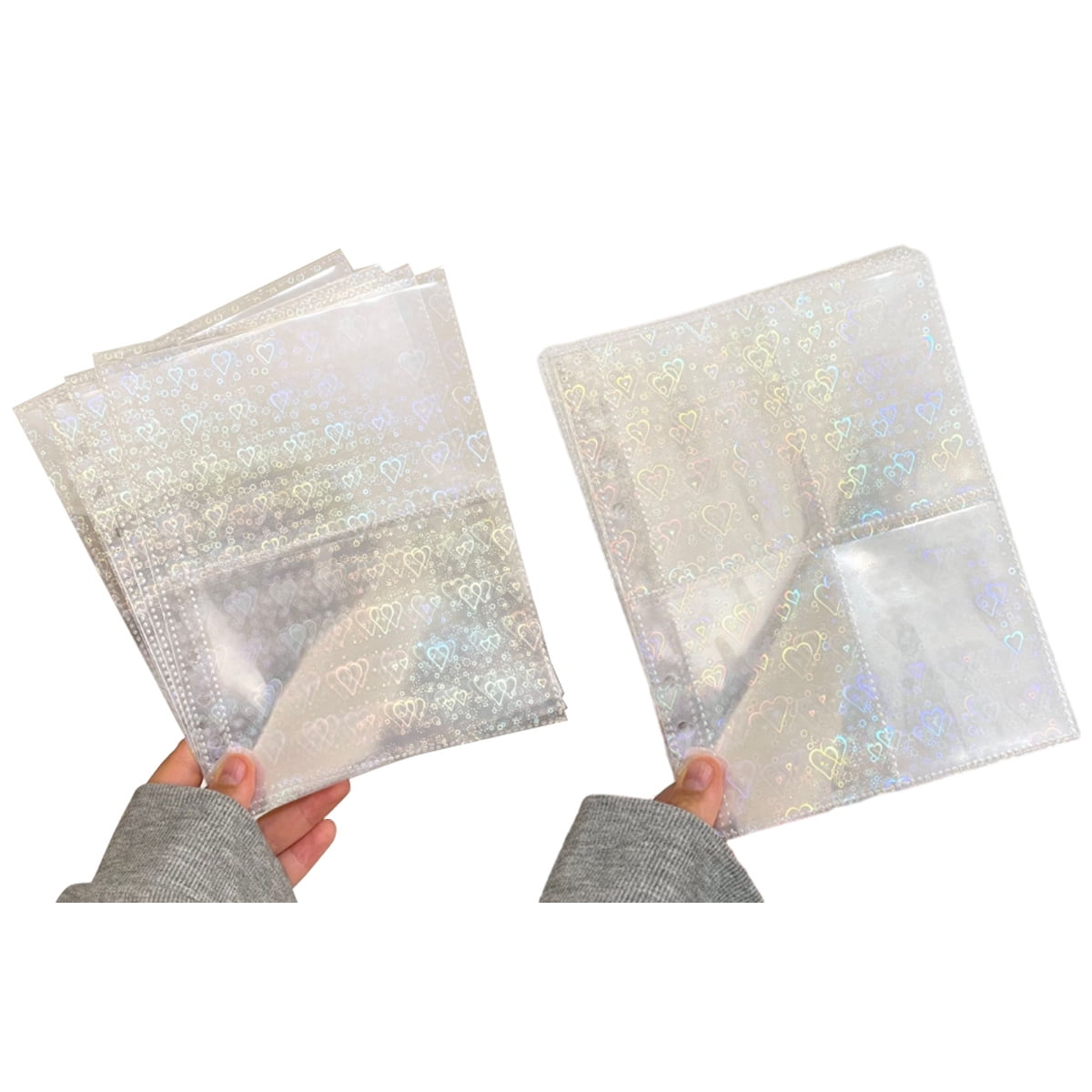 Mini Binder Pockets 3-Hole Refillable Journal Notebook Innner Daily ...