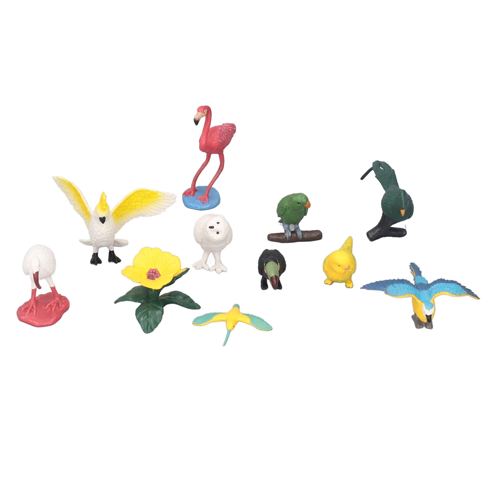 Mini Birds Figures, 10Pcs Set, Different Styles, Vivid Colors, Lifelike ...