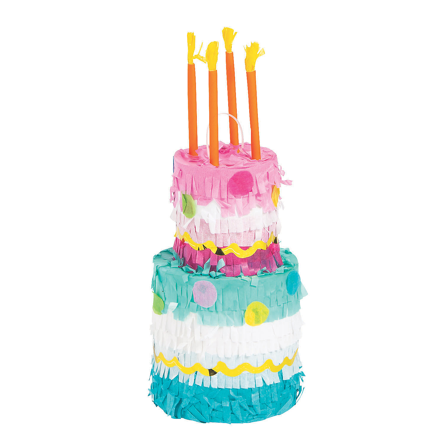 Unique Industries Multicolor Mini Pastel Rainbow Birthday Pinata , 8" x ...