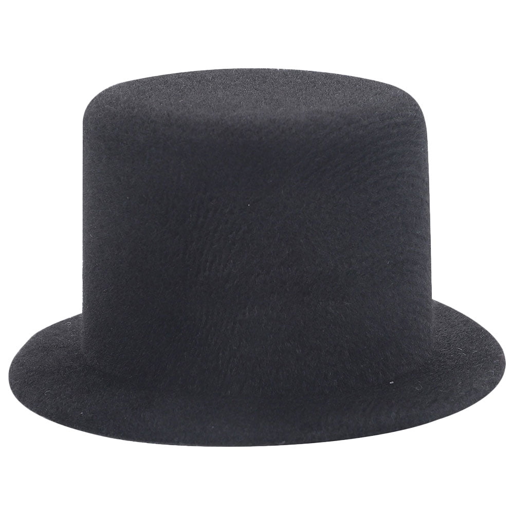 Mini Black Formal Hat Miniature Hat Dolls Craft Decorative Mini Top Hat ...