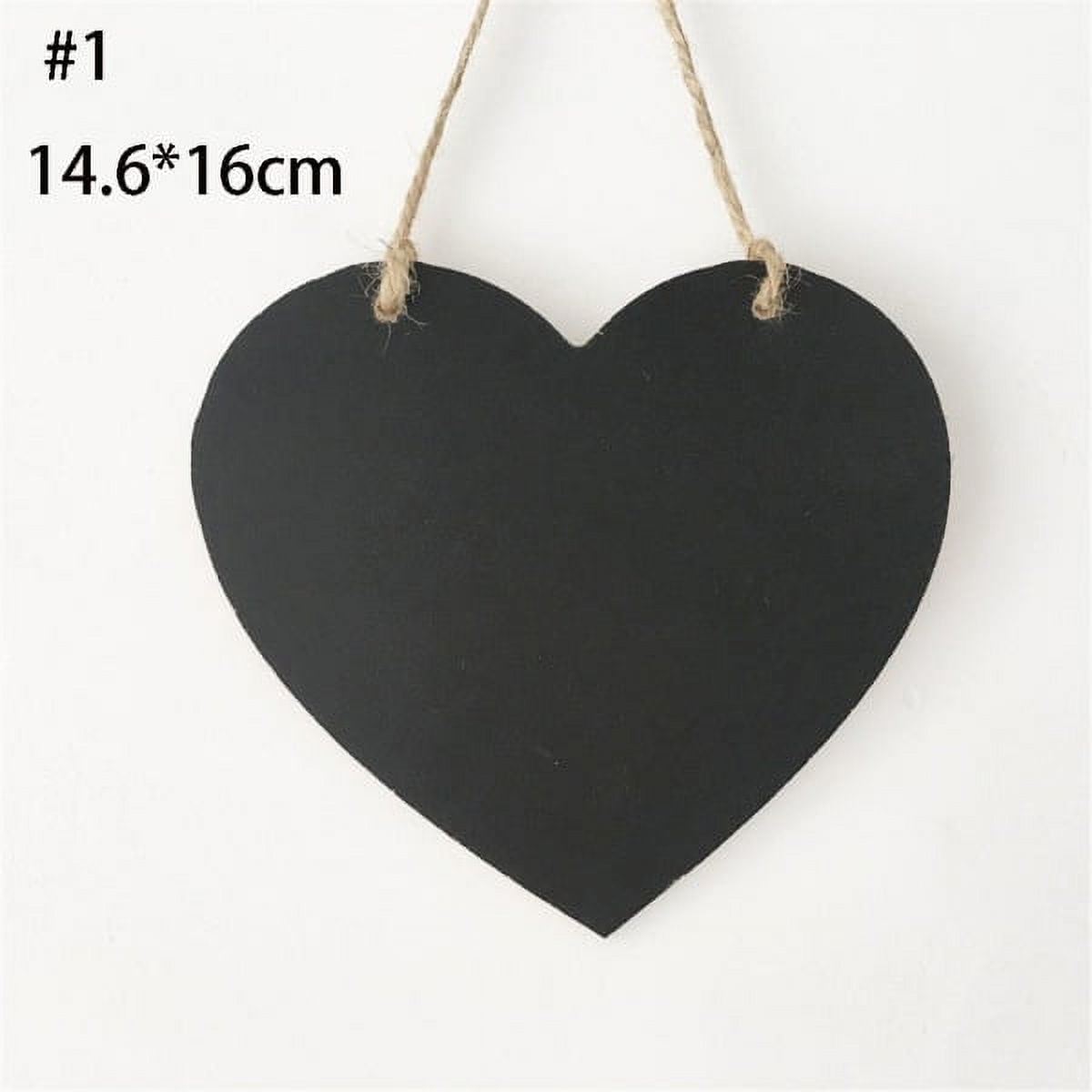 Mini Blackboard Love Heart Blackboard Message Label 1 - Walmart.com