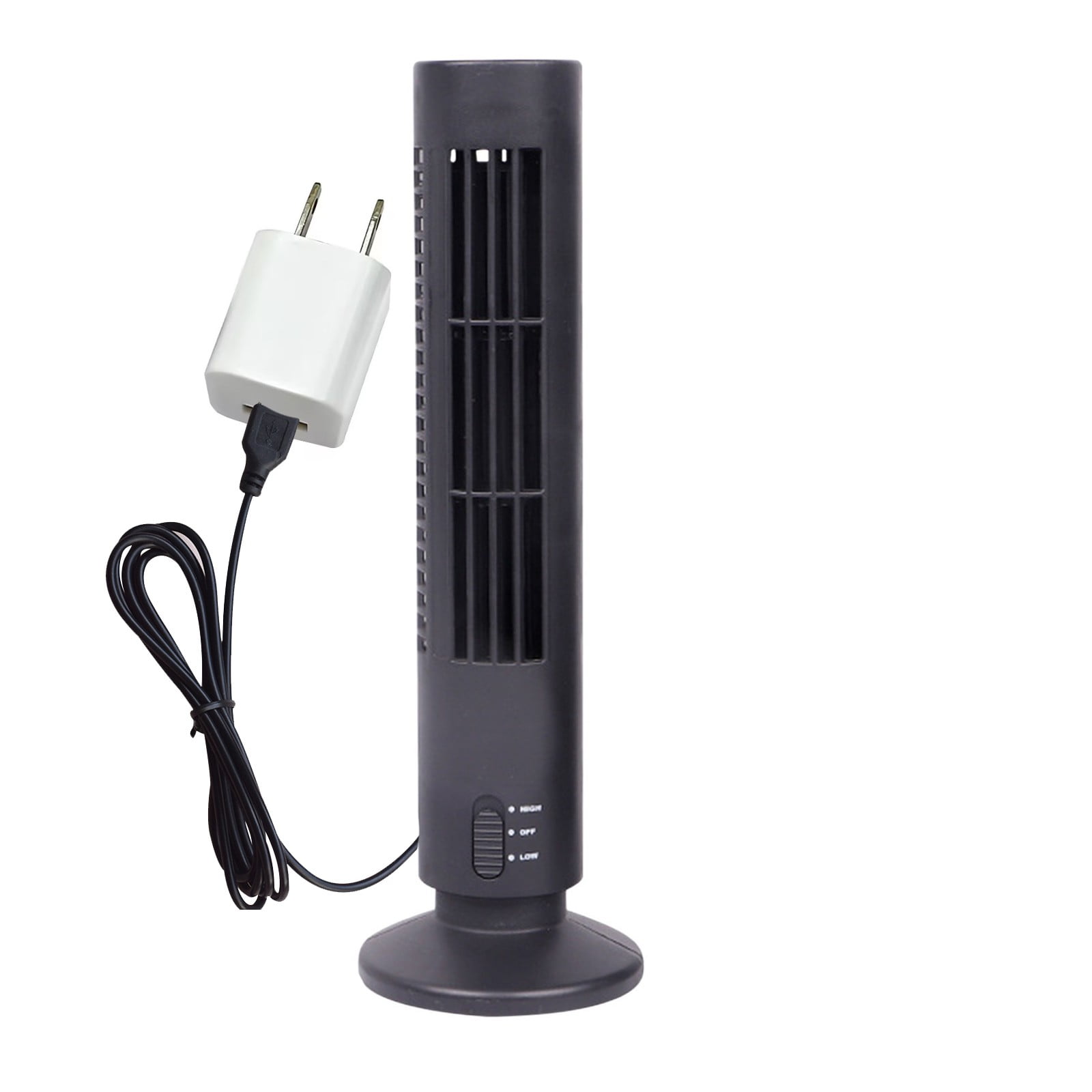 Mini Bladeless Tower Fan Us Standard Plug 5V 0.5A Low Power Abs Plastic ...