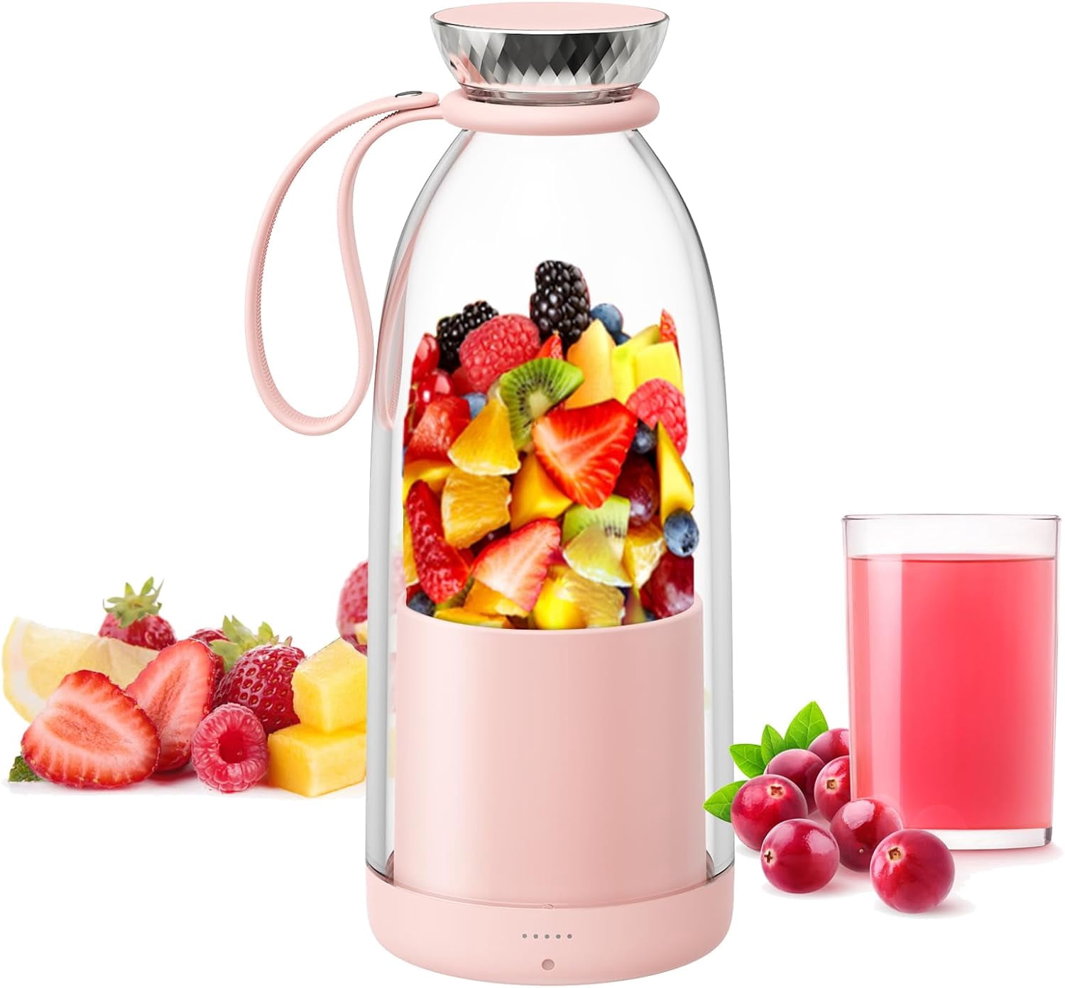 Mini Blender for Smoothies and Milkshakes, Portable Blender, Recharable ...