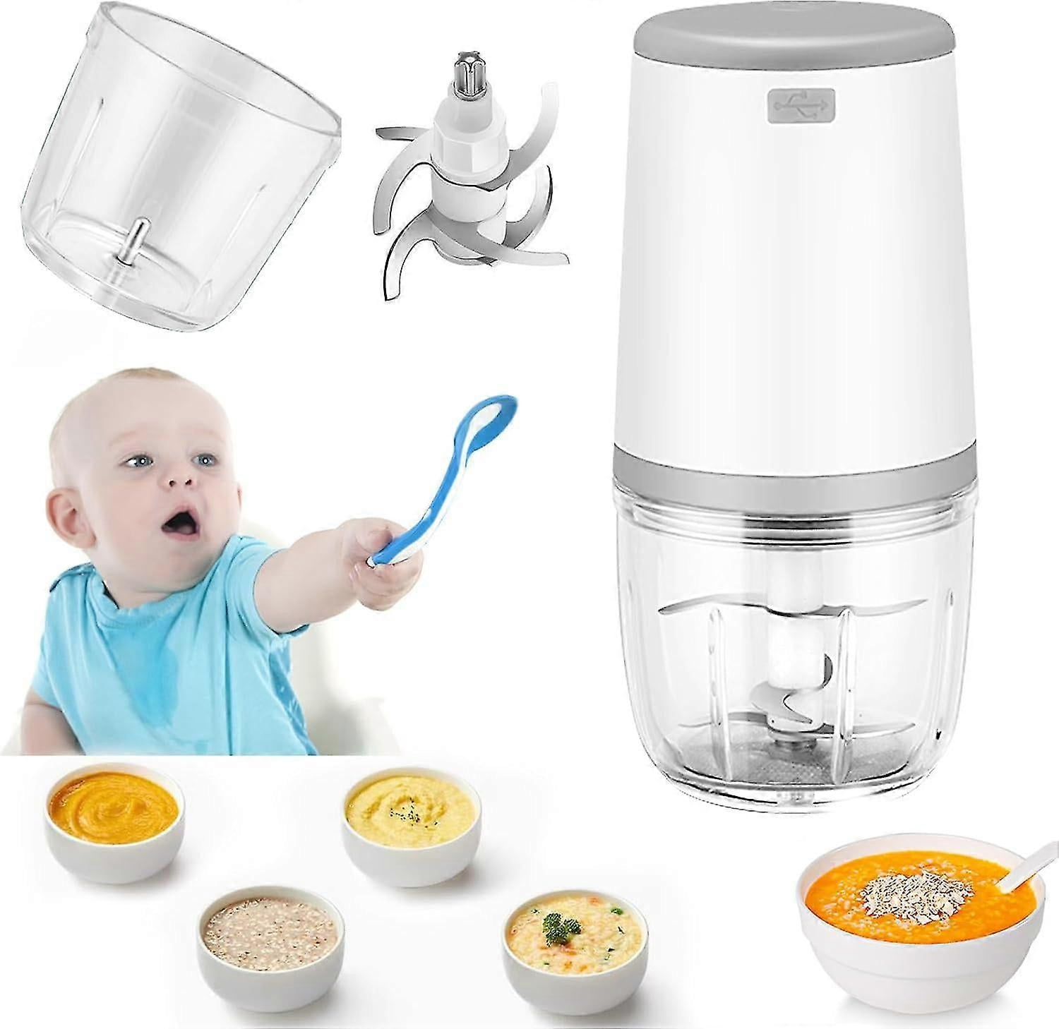 Mini Blenders For Bb, Mini Food Processor, 300ml Blender, Mini Electric ...