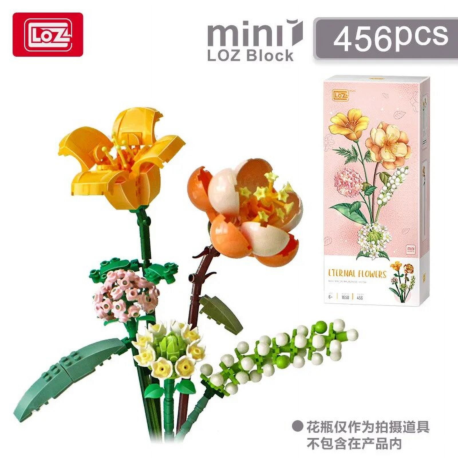 Mini Block Kids Building Toys Bricks Flowers Puzzle Pot Plants Girls ...