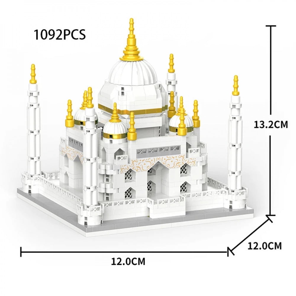 Mini Block Taj Mahal Architecture Model Building Diamond brick India City Bangladesh Mausoleum ...