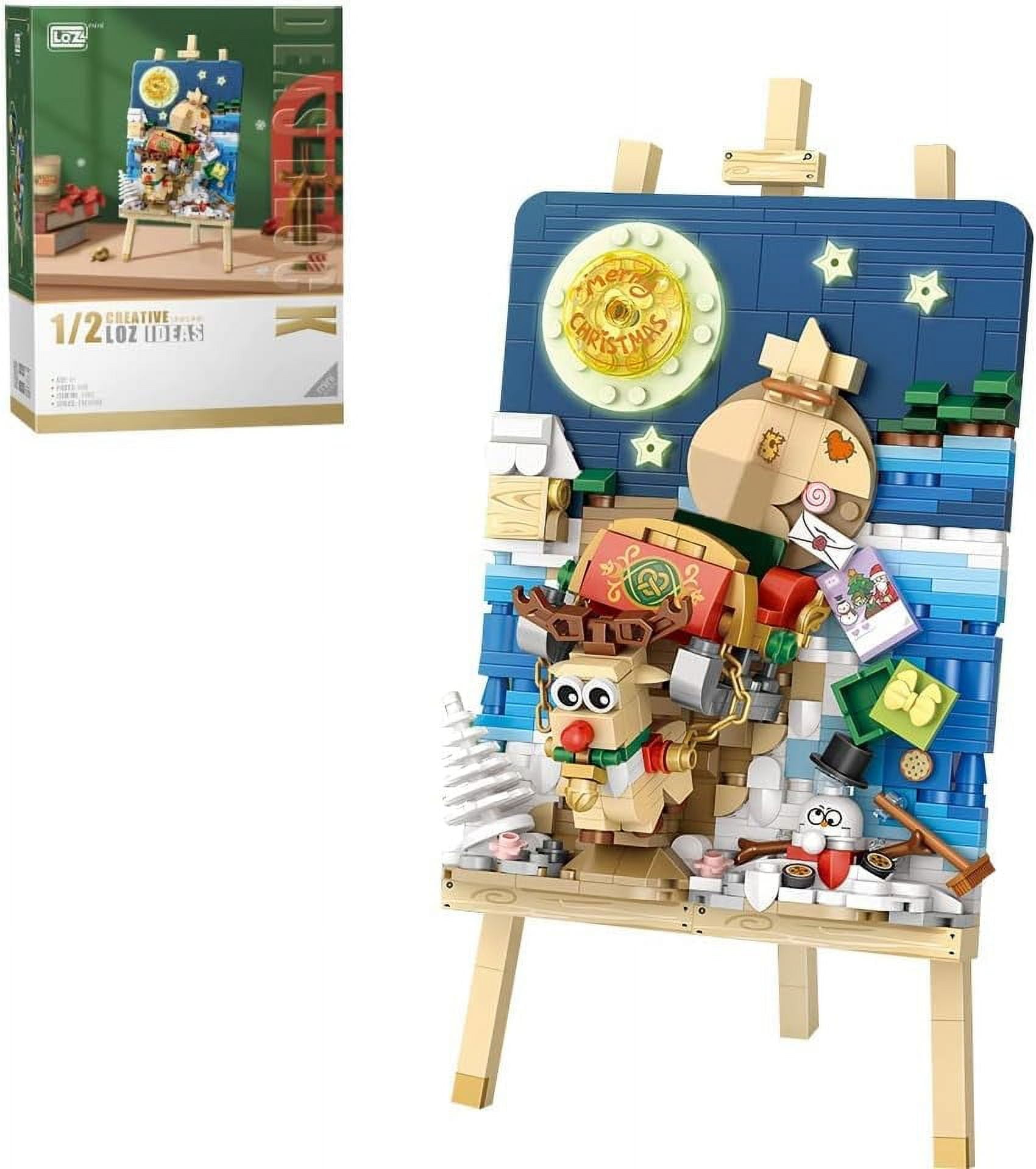 Mini Blocks Christmas Sleigh Building Blocks Kit, Creative Christmas ...