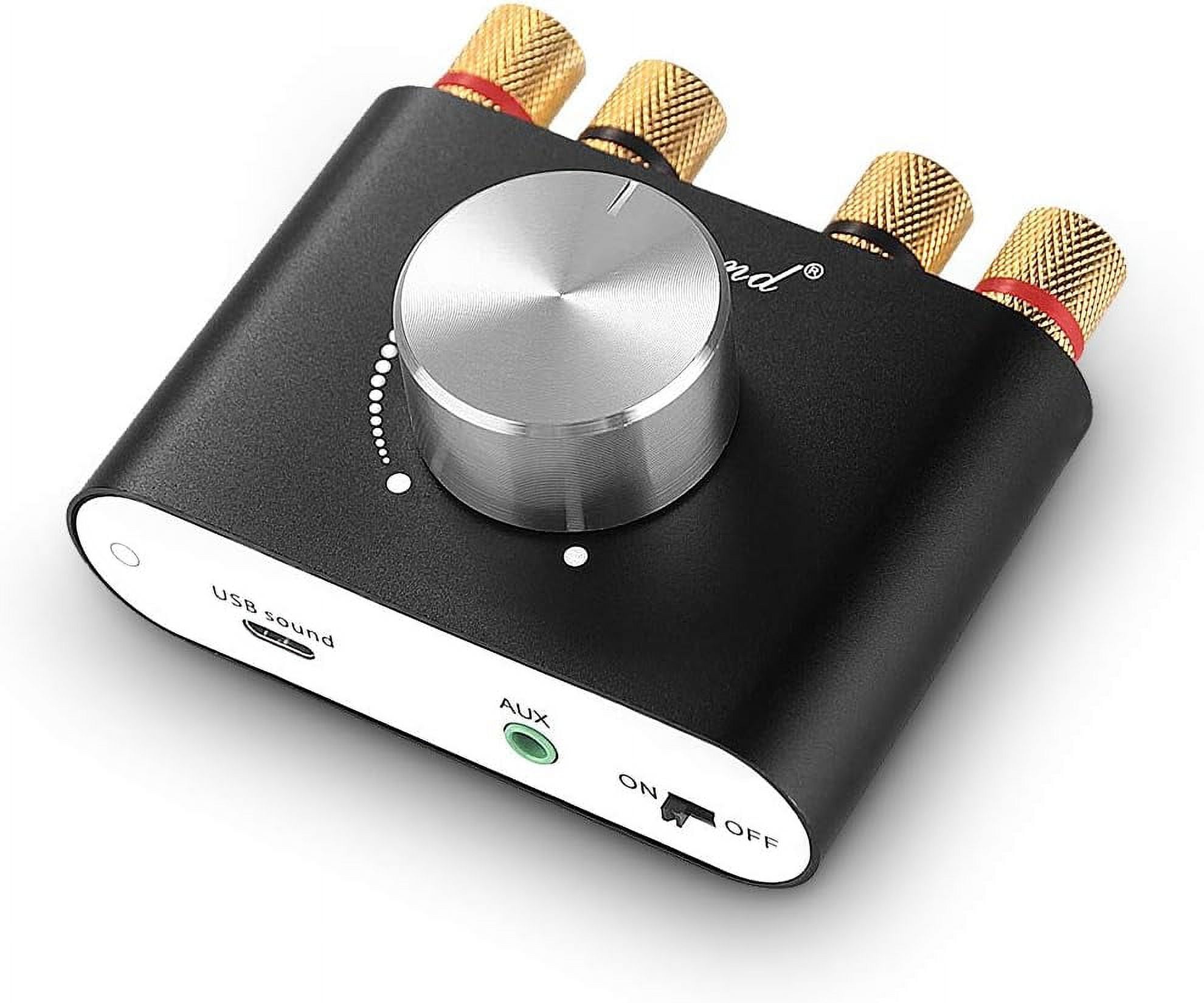 Mini Bluetooth 5.0 power amplifier, dual-channel high-fidelity digital ...