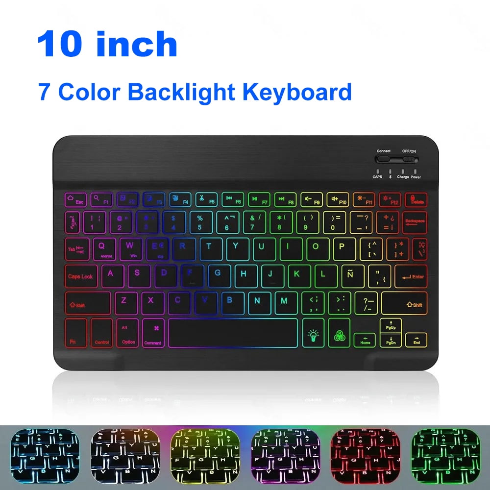 Mini Bluetooth Keyboard Wireless Keyboard 10inch Backlit Keyboard ...