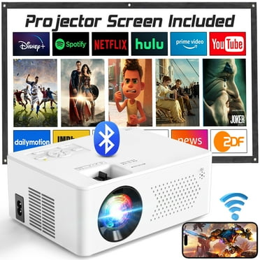Crosstour WiFi Mini Projector P770, HD 720P, 200'' Screen for Outdoor ...
