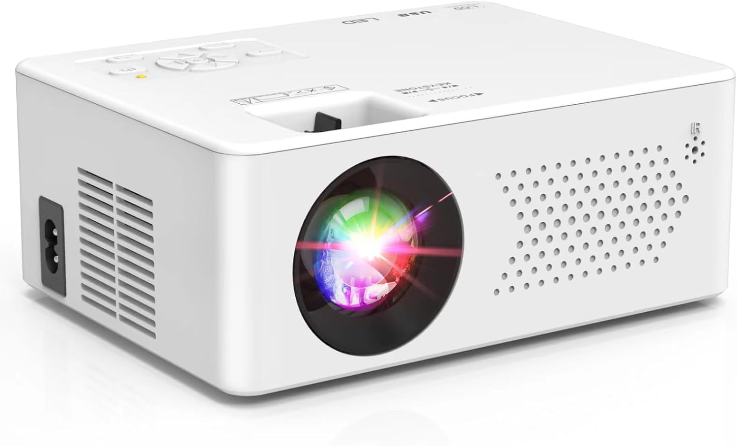 Mini Bluetooth Projector, Full HD 1080P Supported Portable Outdoor ...