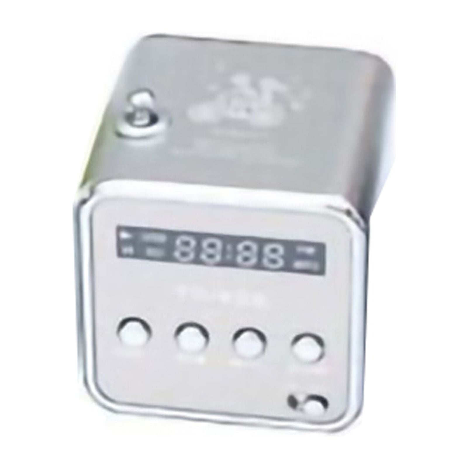 Mini Bluetooth Speaker Clear Sound 4 Buttons Design Screen Display FM ...
