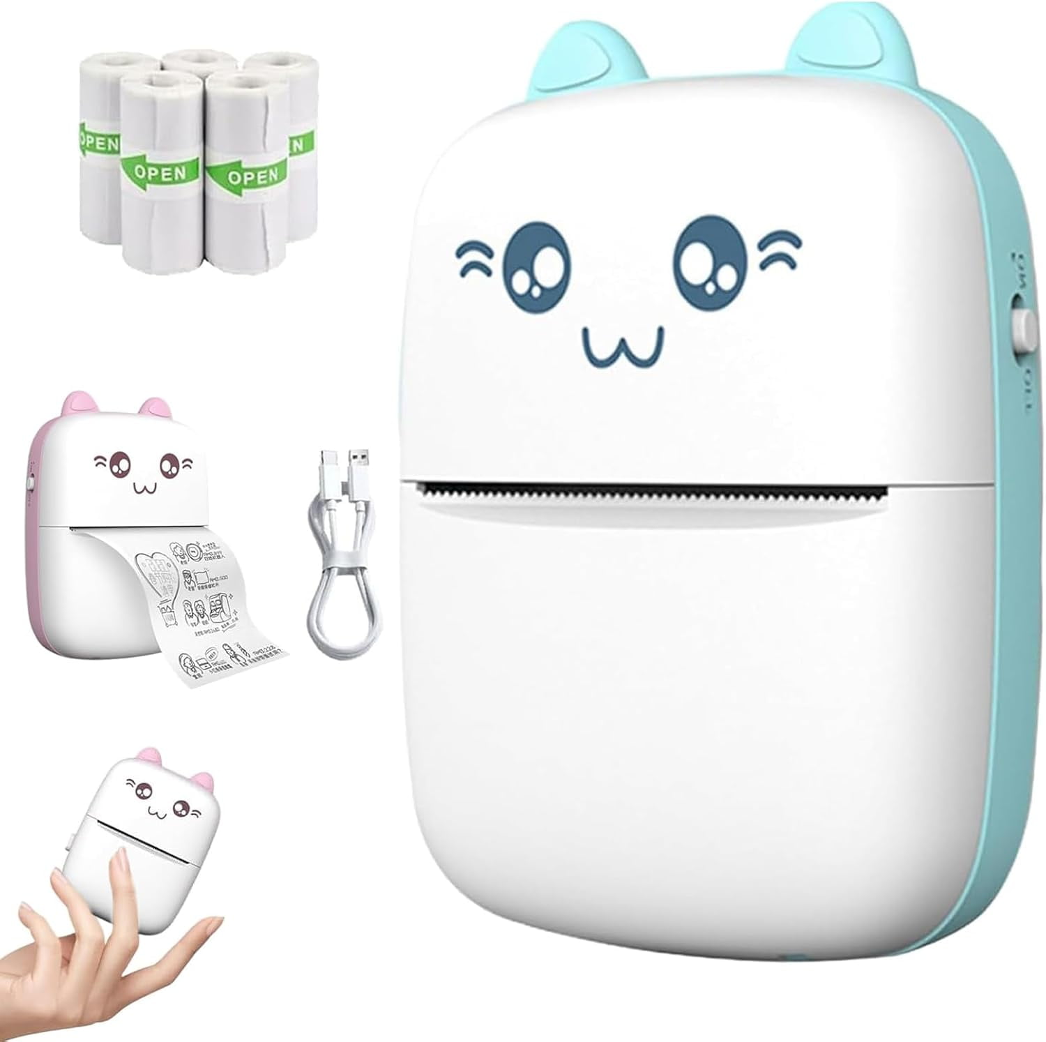 Mini Bluetooth Thermal Printer, Fun & Easy Wireless Printing, Mini ...