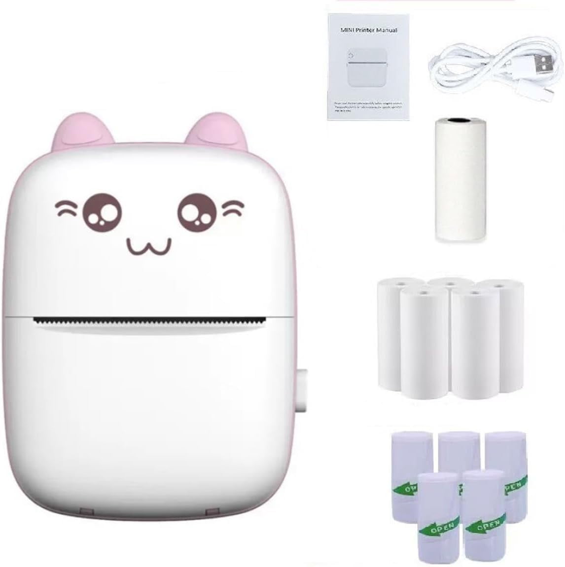 Mini Bluetooth Thermal Printer – Portable Inkless Printer for Journals ...