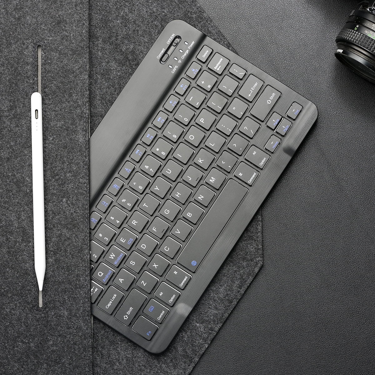 Mini Bluetooth-compatible Keyboard Wireless Keyboard Rechargeable 10 ...