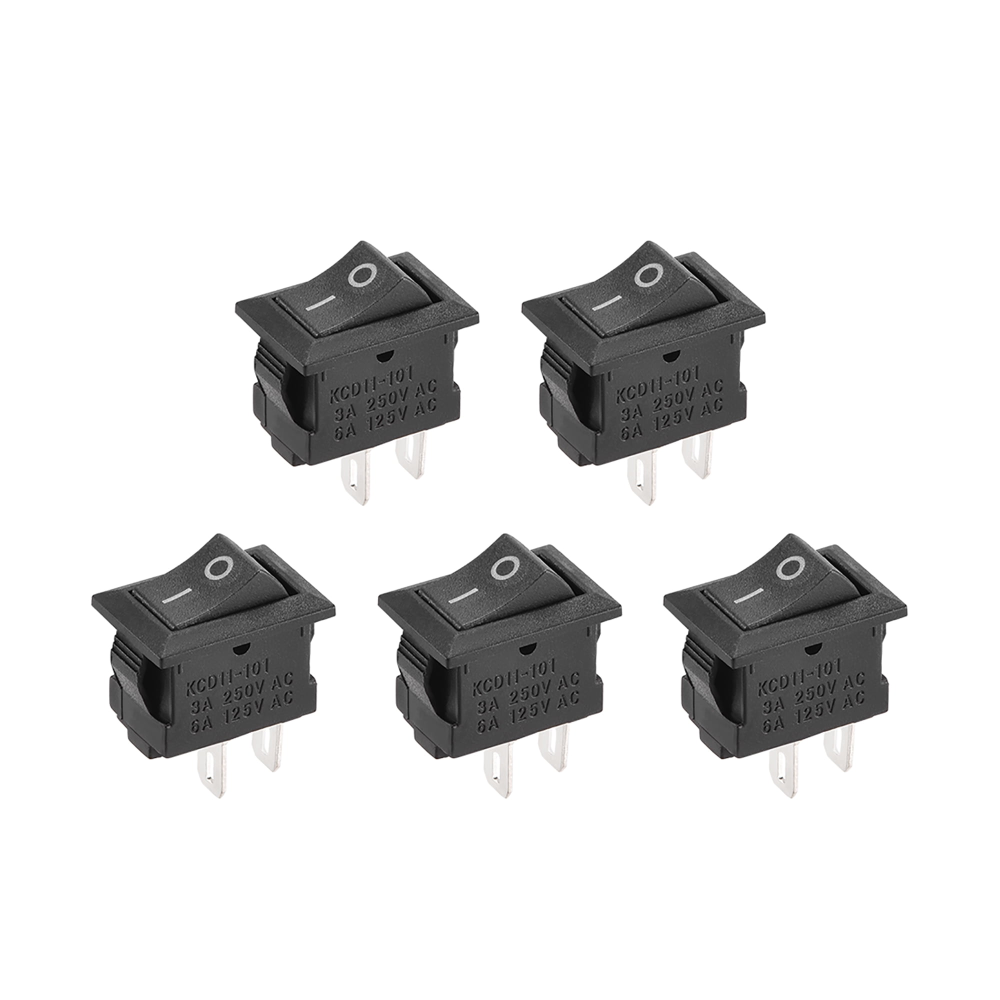 Mini Boat Rocker Switch Black Toggle Switch for Boat Car Marine 2pins ...