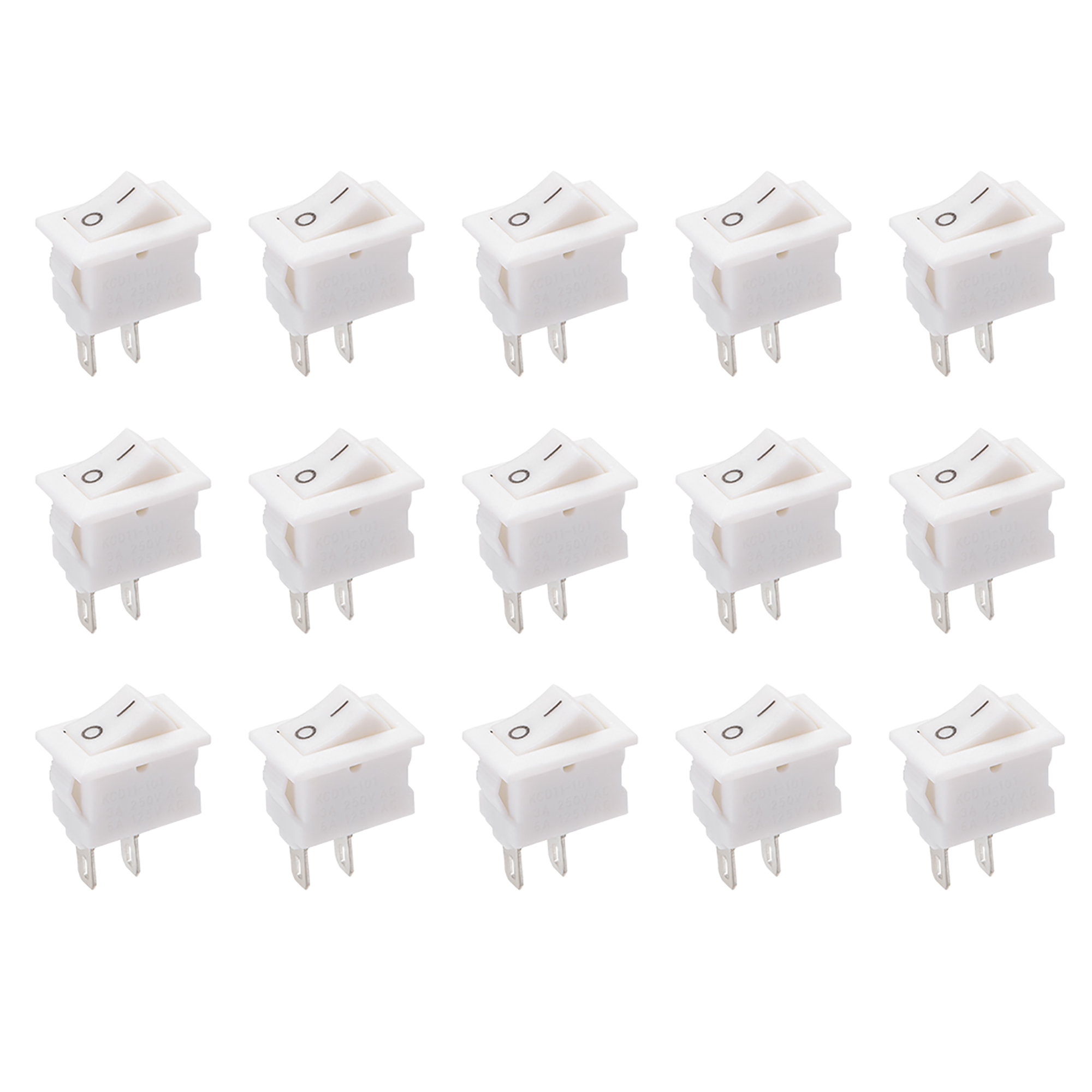 Mini Boat Rocker Switch White Toggle Switch for Boat Car Marine ON/OFF ...