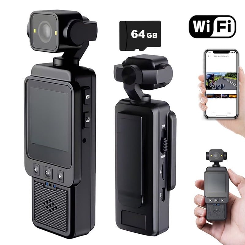 Mini Body Camera, 1080P FHD WiFi Video Camera with Audio and Photograph ...