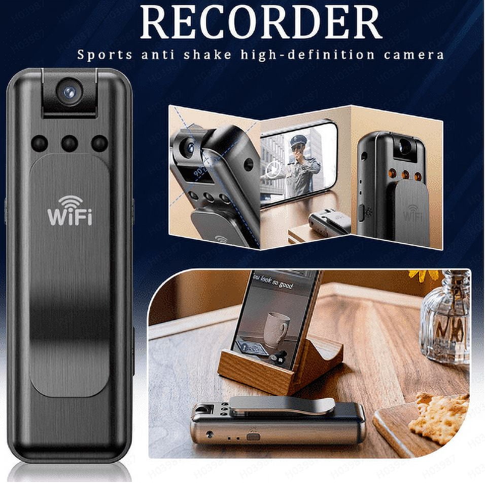 Mini Body Camera, Magnetic Video Recorder, Built in Memory Card, Night ...