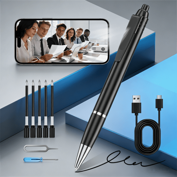 Mini Body Camera Pen 1080P HD 64GB - Loop Recording Long Battery Life ...