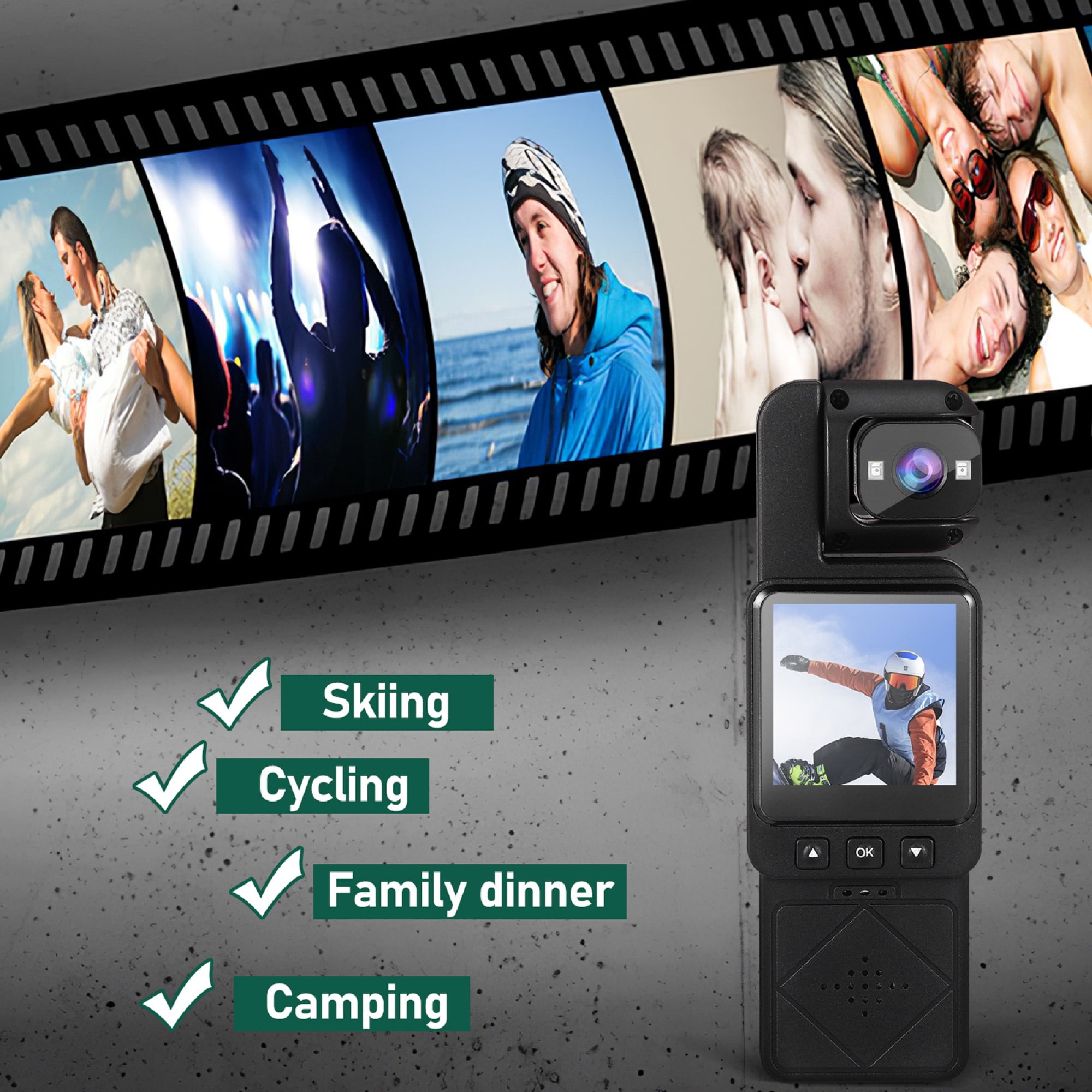 Mini Body Camera with Audio and Video Recording, 1080P Police Action ...
