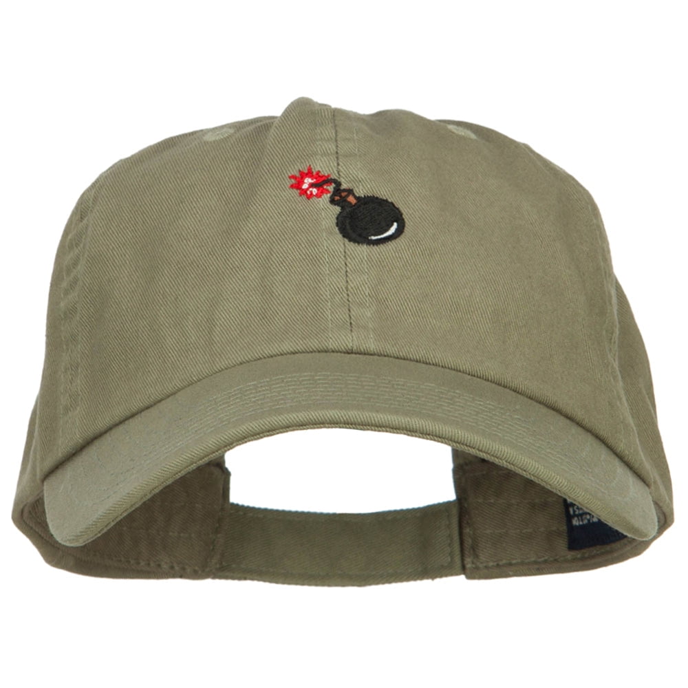 Mini Bomb Embroidered Low Cap - Olive OSFM - Walmart.com