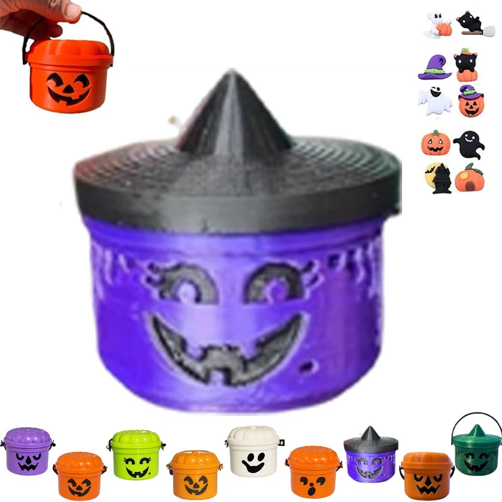 Mini Boo Buckets, Spooky Mini Boo Bucket Figurines, Mini Halloween ...
