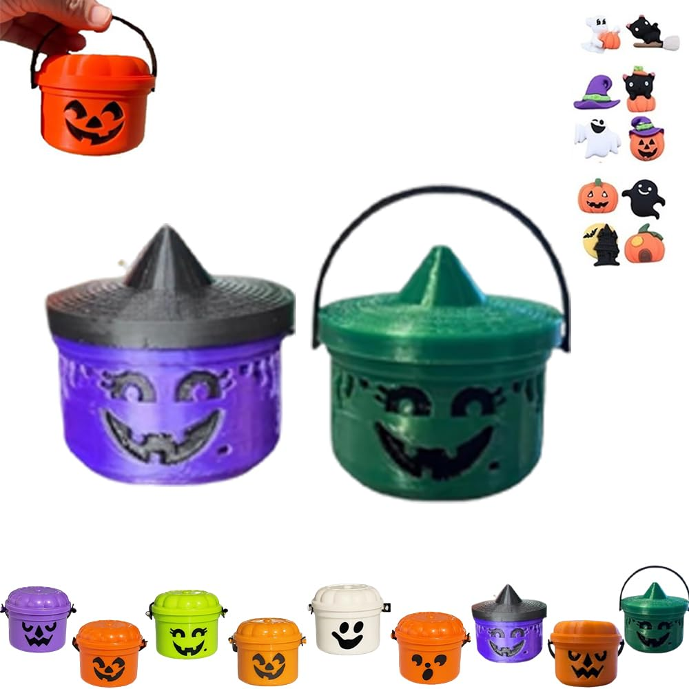 Mini Boo Buckets, Spooky Mini Boo Bucket Figurines, Mini Halloween ...