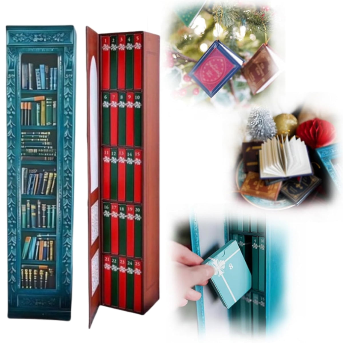Mini Book Ornament Advent Calendar 2025 Book Lover Advent Calendars ...