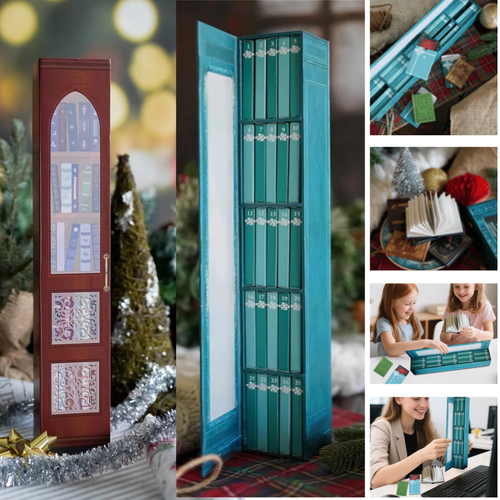 Mini Book Ornament Advent Calendar, 2025 Christmas Advent Calendar with ...